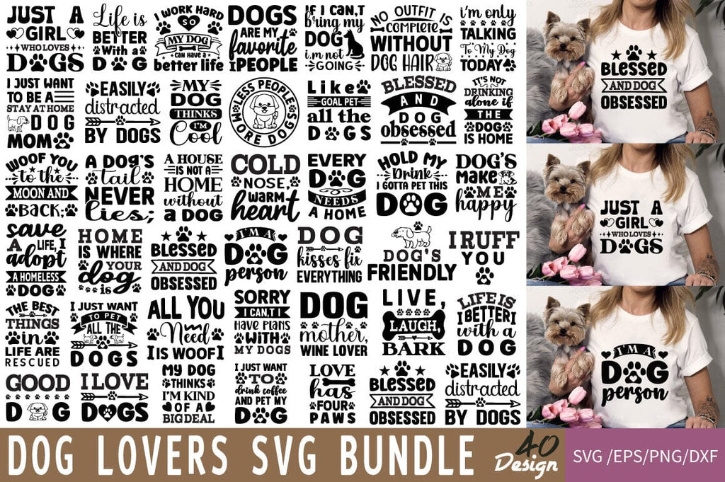 Dog Lovers SVG Bundle - So Fontsy