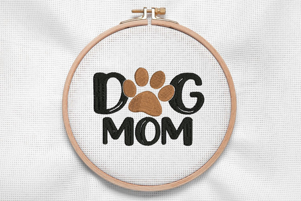 Dog Mom for Machine Embroidery - So Fontsy