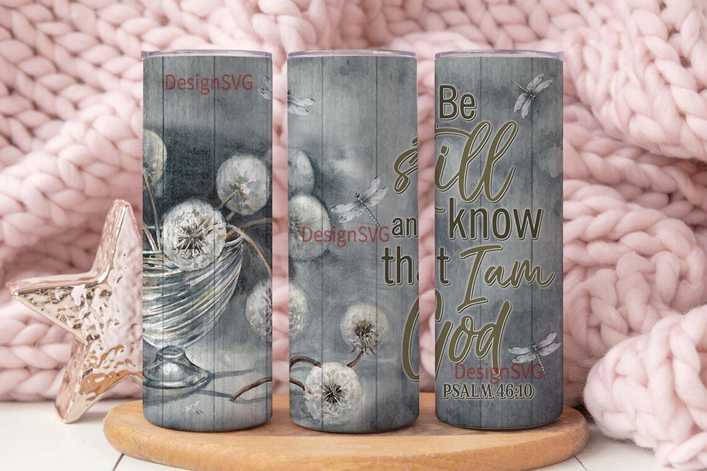 Dragonfly Dandelion 20 oz Skinny Tumbler Sublimation Design Digital ...