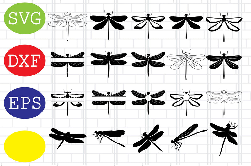 Dragonfly Monogram, Dragonfly Clipart, Dragonfly Silhouette Svg, Jpg ...