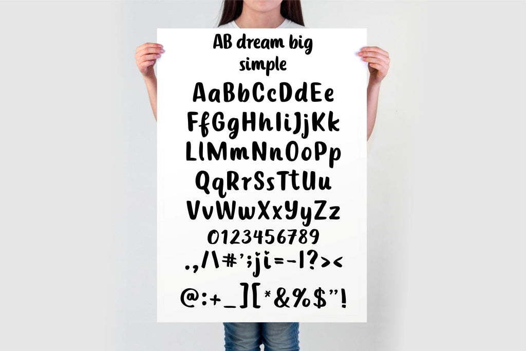 Dream Big Font Bundle | Cute Handwritten Script Fonts - So Fontsy