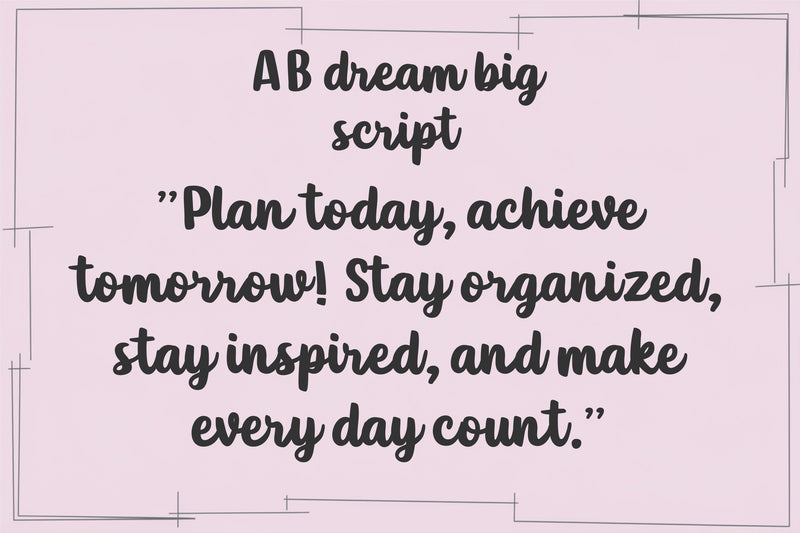 Dream Big Font Bundle | Cute Handwritten Script Fonts - So Fontsy