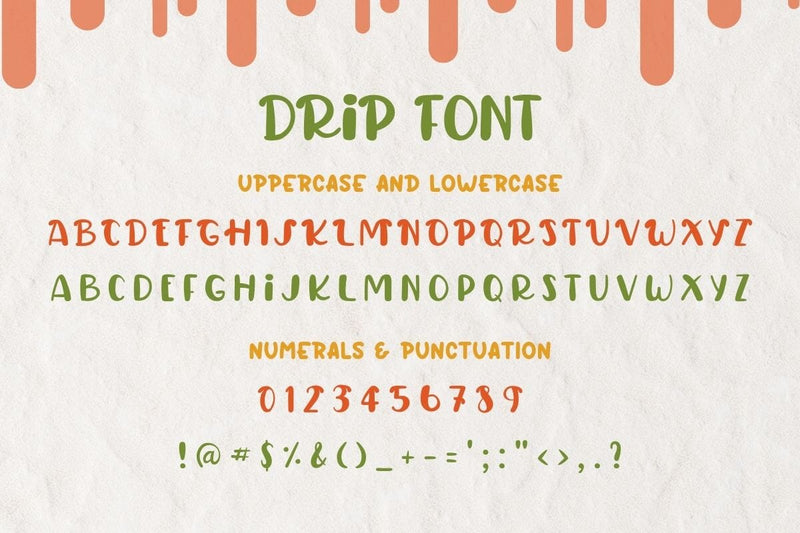 Drip - Display Font - So Fontsy