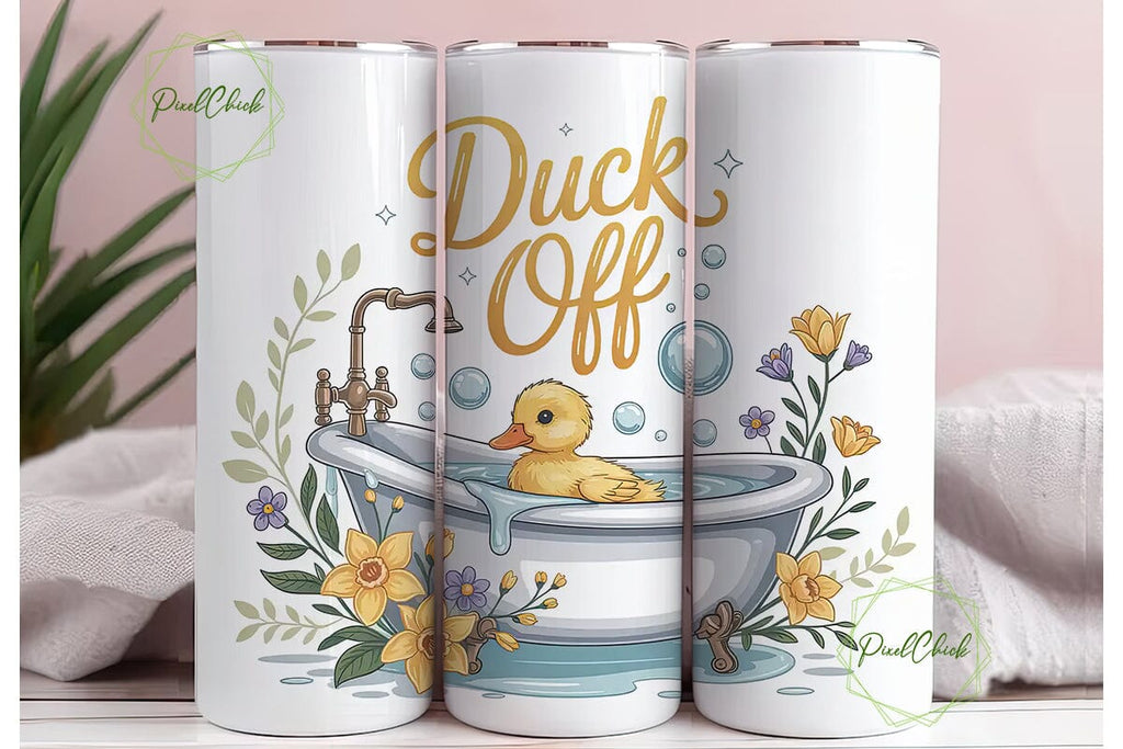 Duck Off 20oz Tumbler Wrap - So Fontsy