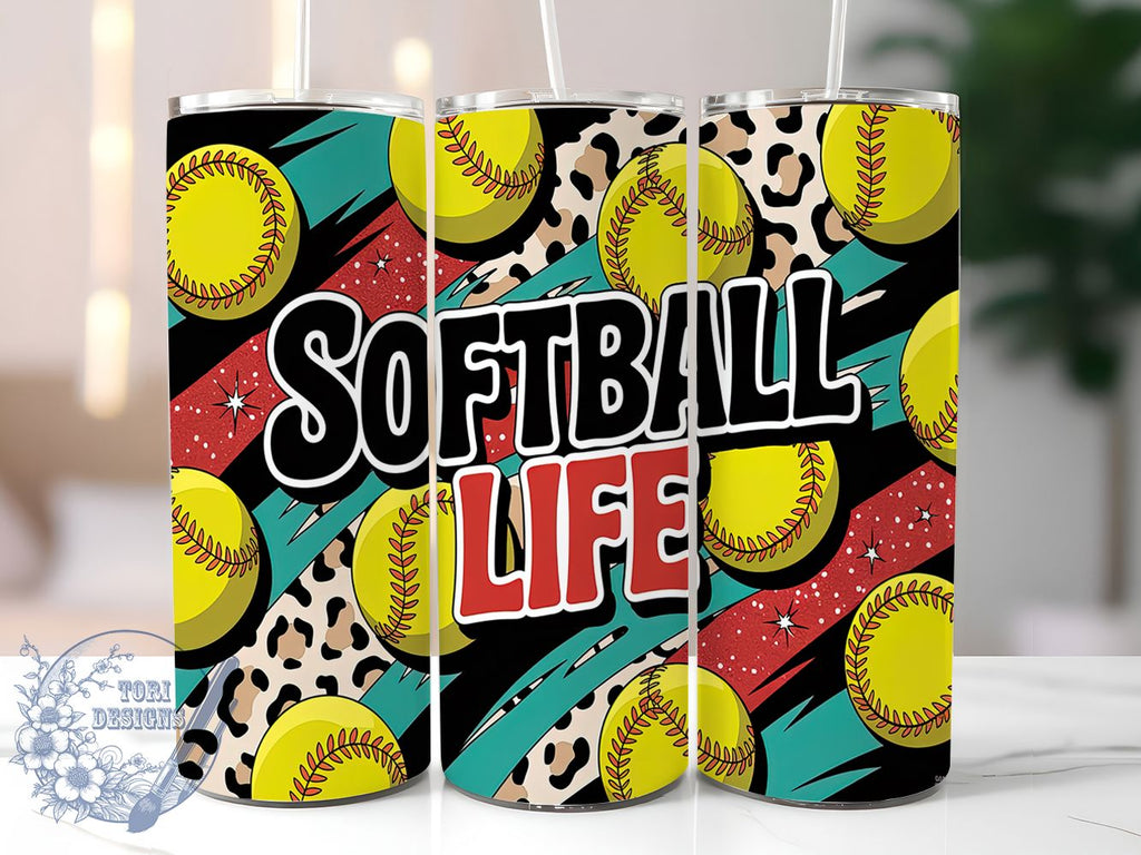 Dugout Life Softball Mom Tumbler, Baseball Lover Gift, Dugout Life Wrap ...