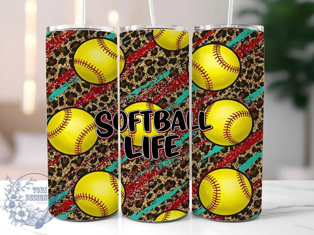 Dugout Life Softball Mom Tumbler, Baseball Lover Gift, Dugout Life Wrap ...