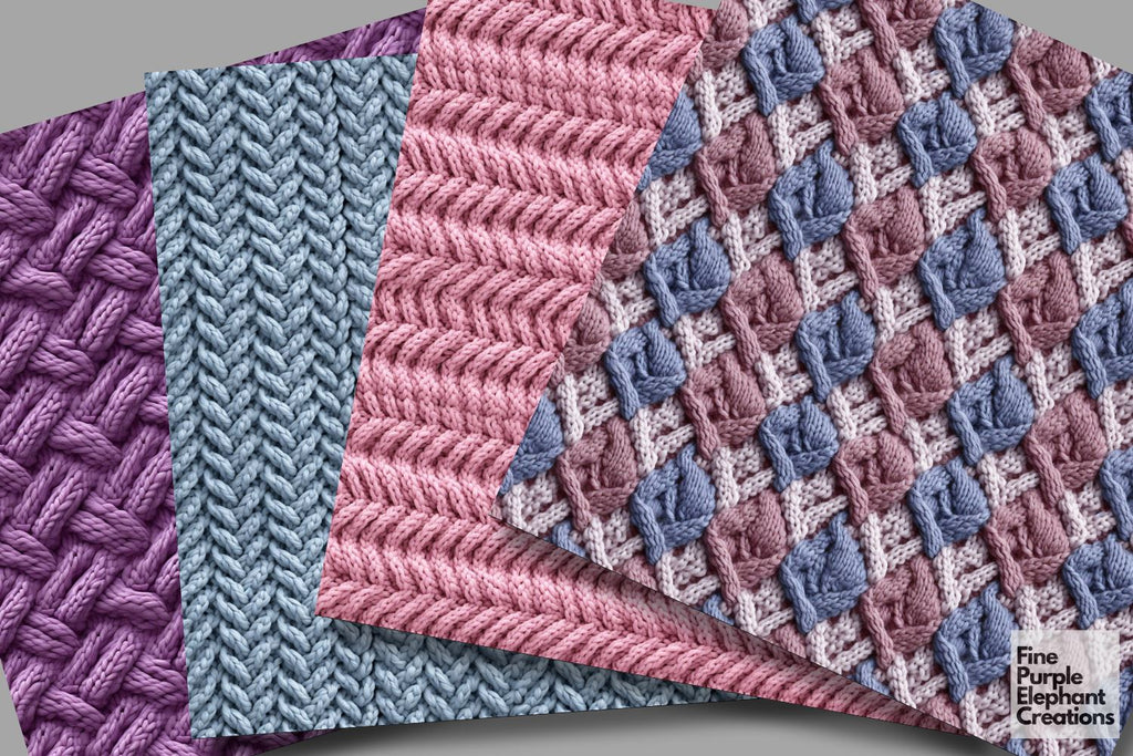 Dusty Knit Fabric Texture Sublimation - So Fontsy