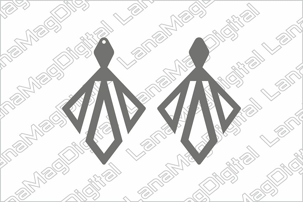 Earrings laser cut, Accessories Laser cut design - So Fontsy