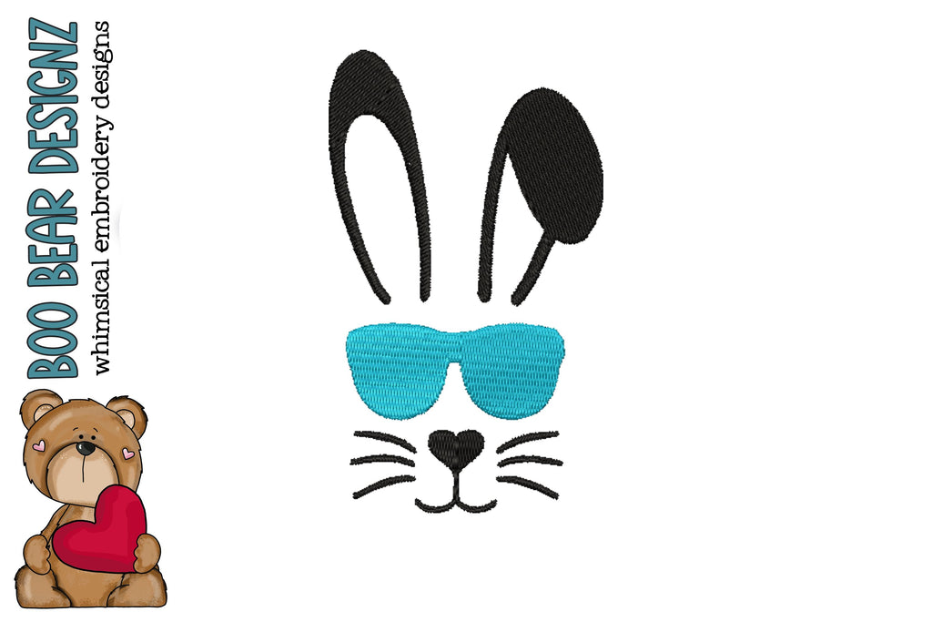 Easter Bunny Chillin Embroidery design - So Fontsy