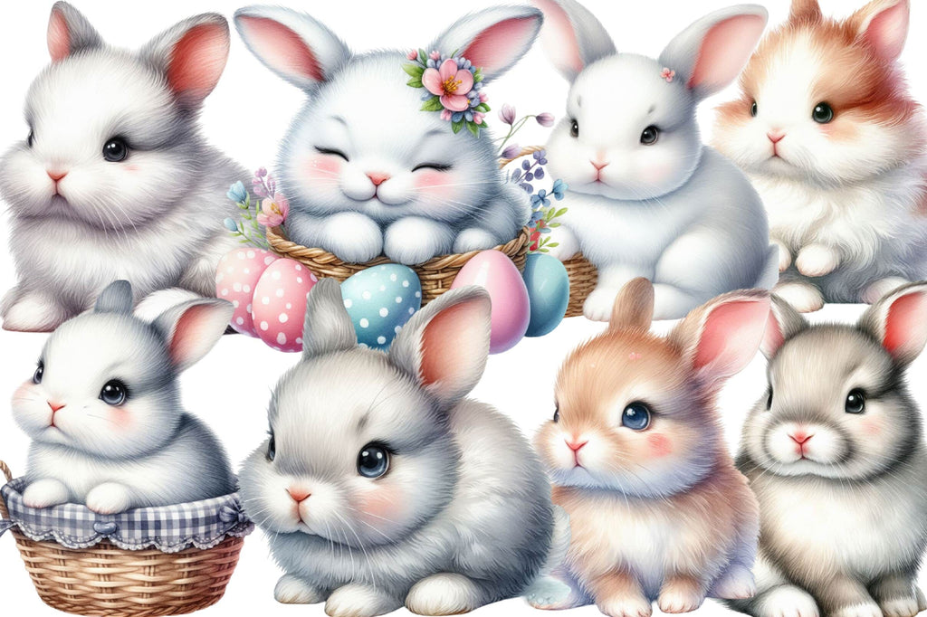 Easter Bunny Clipart - So Fontsy