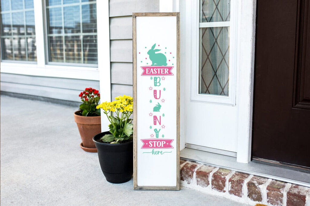 Easter Bunny stop here SVG Design - So Fontsy