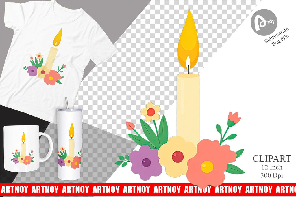 Easter Candle Clipart - So Fontsy