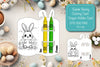 Easter Coloring card Easter Crayon holder Coloring page printable ...