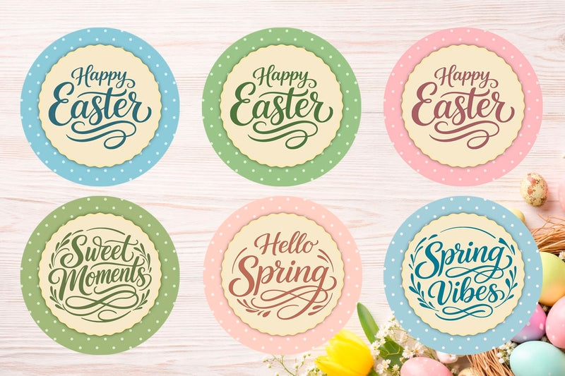Easter Cupcake Topper Printable - So Fontsy