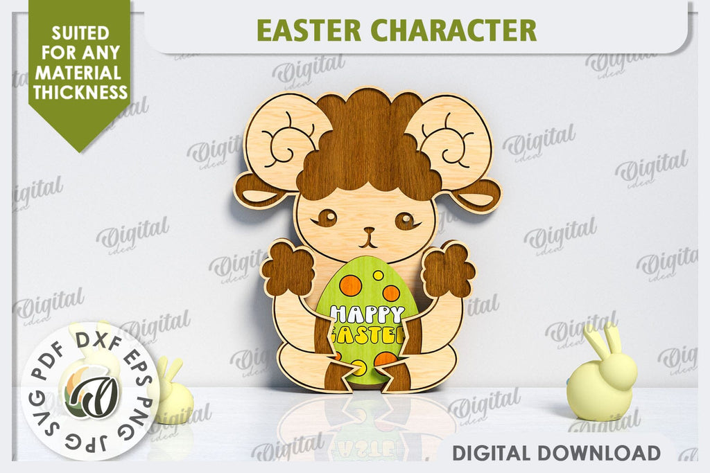 Easter Decor Laser Cut Bundle. Easter Stand. Cute Easter SVG - So Fontsy