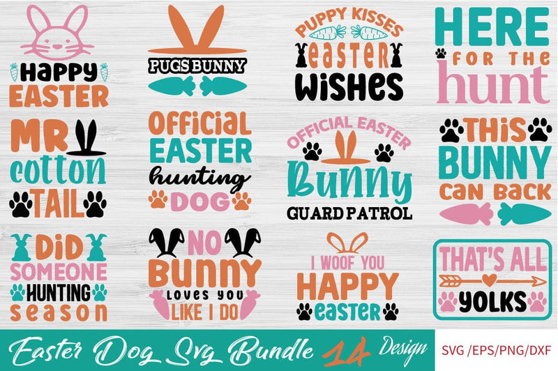 Easter Dog SVG Bundle - So Fontsy