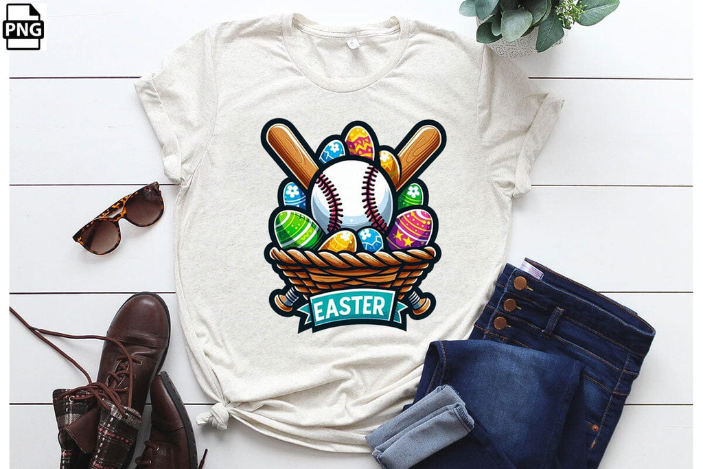 Easter Egg Baseball PNG Printable File - So Fontsy