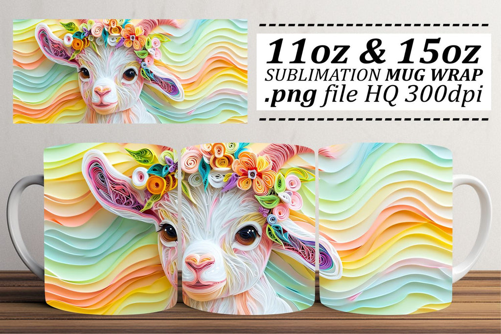 Easter Egg Basket Bonanza Mug Wrap Sublimation, 11oz 15oz, Colorful 3D ...