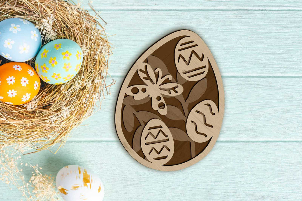 Easter Eggs Bundle, Multialyer Decorative Cut Template, Laser Cut Files ...