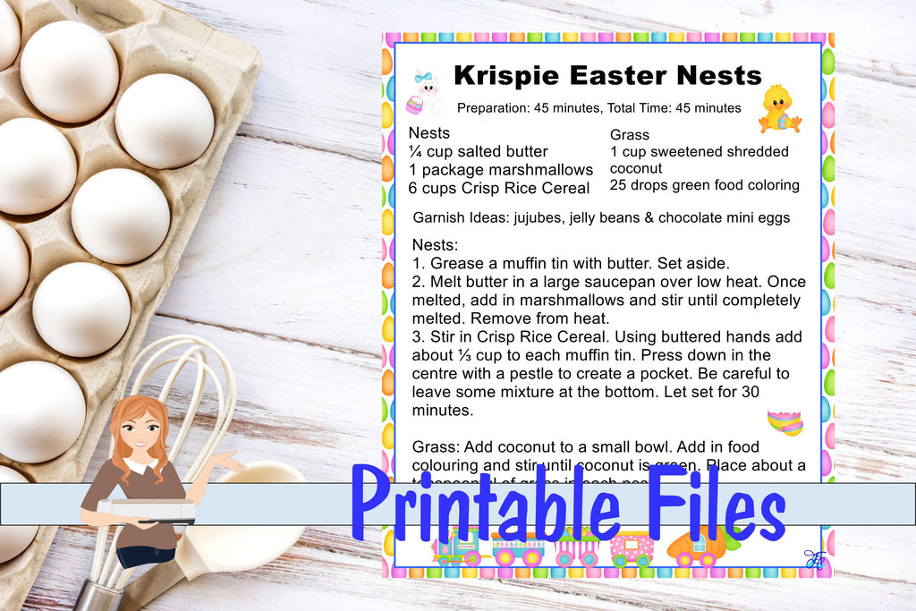 Easter Recipe Cards - So Fontsy