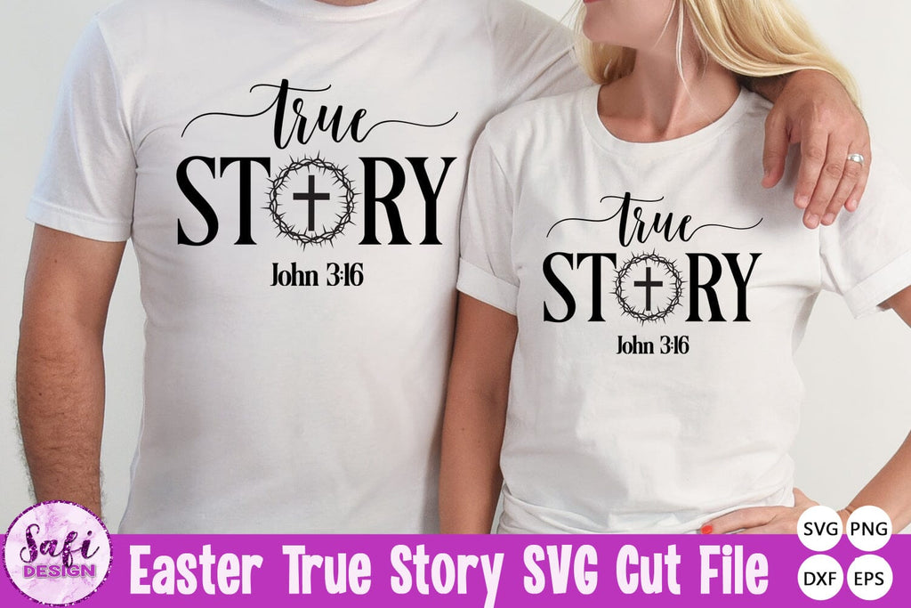 Easter True Story SVG Cut File - So Fontsy