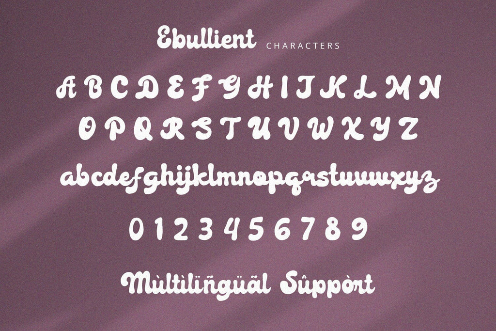 Ebullient - Rough Script - So Fontsy