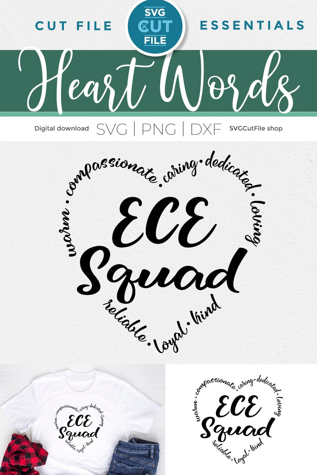 ECE Squad svg for Early childhood educator team crew or staff - So Fontsy