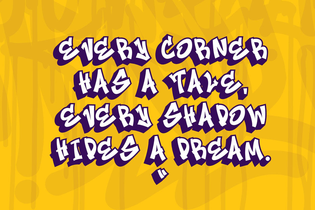 Edge Bolt - 3d Layered Graffiti font - So Fontsy