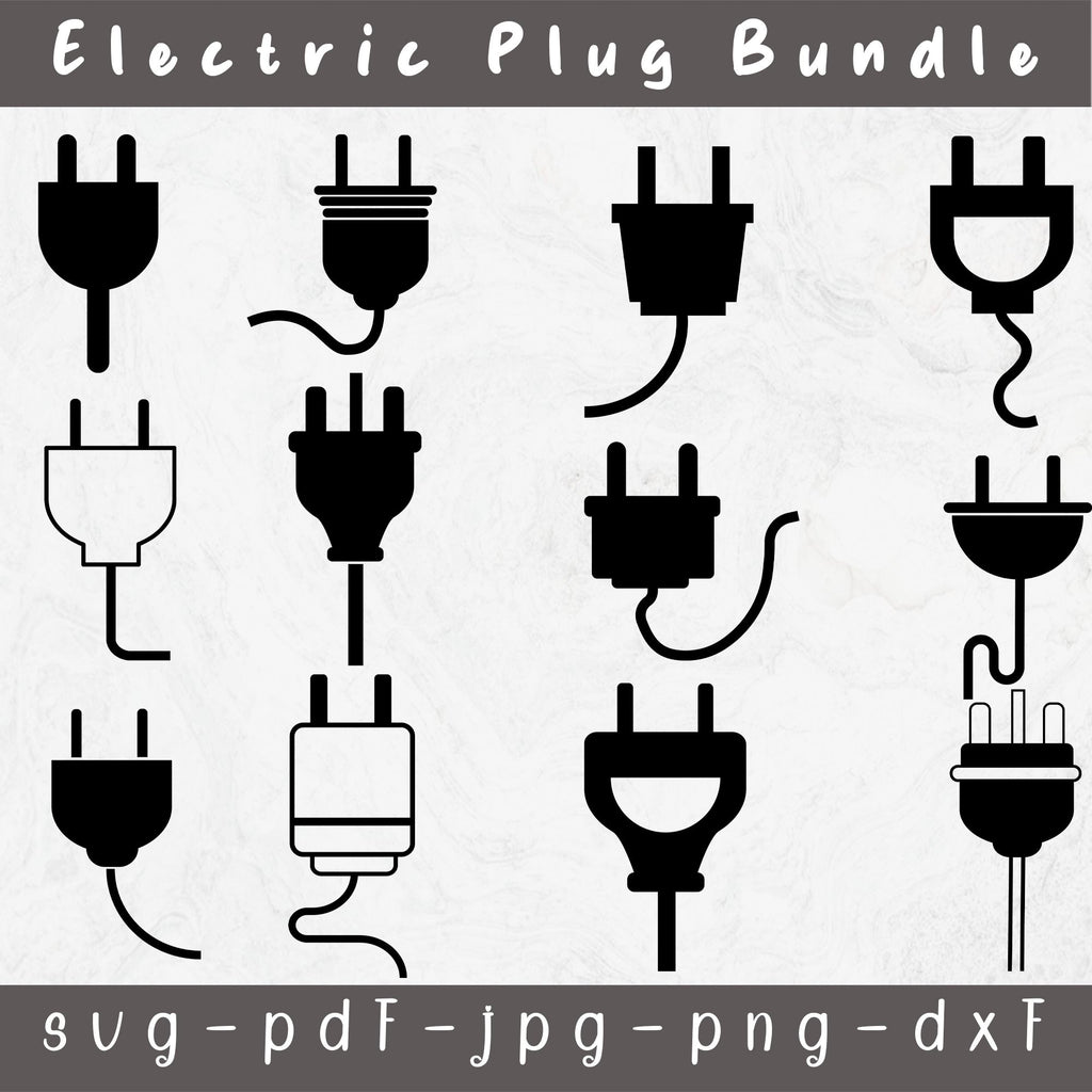 Electric Plug SVG, Electric Svg, Plug Shapes, Home Svg, Electrician ...