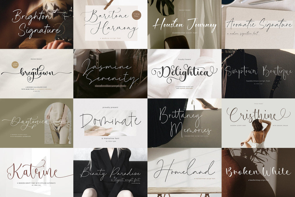 Elegant Luxury Script Font Bundle - So Fontsy