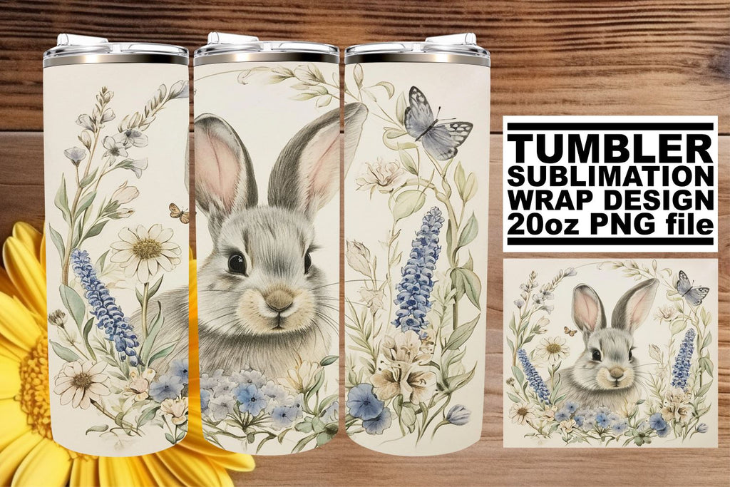 Elegant Springtime Tumbler Wraps - So Fontsy