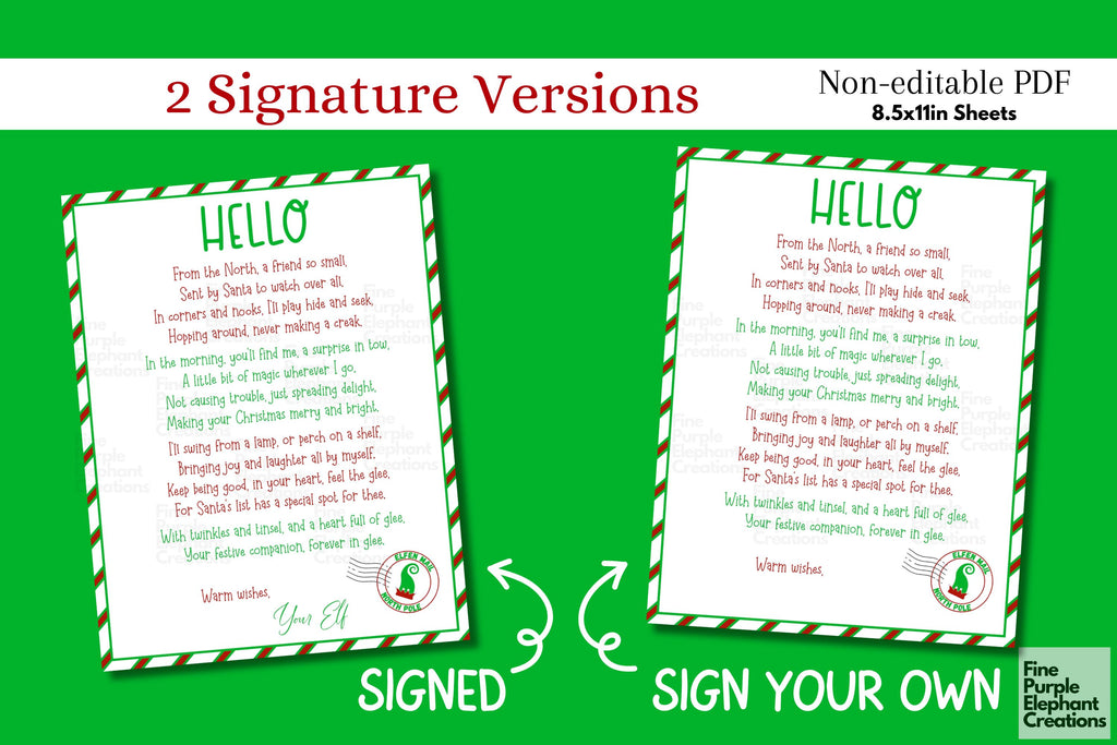 Elf Activity Letter Bundle Kit | Christmas Printable - So Fontsy
