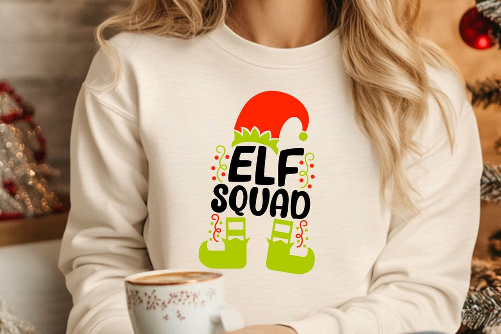 Elf Squad| Funny Christmas Elf SVG Cutting Files. - So Fontsy