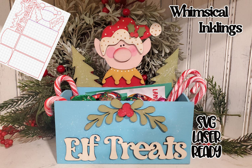 Elf Treats Box Laser SVG - So Fontsy