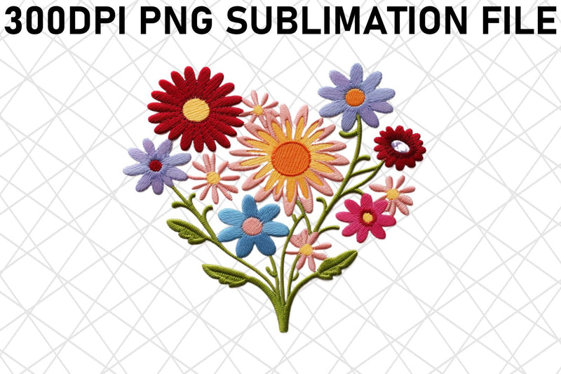 Embroidered Love Sublimation Design - So Fontsy