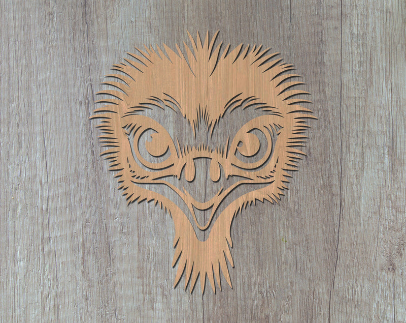 Emu Laser SVG Cut File, Emu Glowforge File, Emu DXF, Emu Wall Art SVG ...
