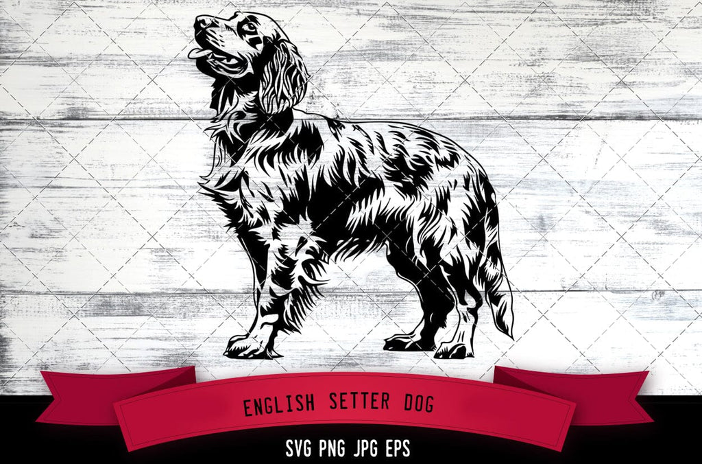 English Setter Dog SVG, Dog SVG, Logo - Digital Download with ...