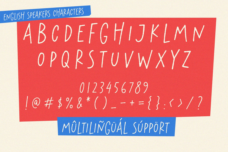 English Speakers - Handwritten Display Font - So Fontsy