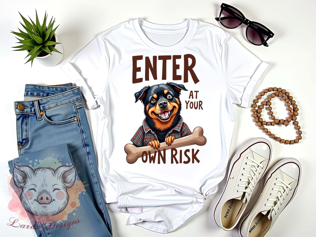 Enter at Your Own Risk, Dog PNG, Sublimation Design, Digital Download ...
