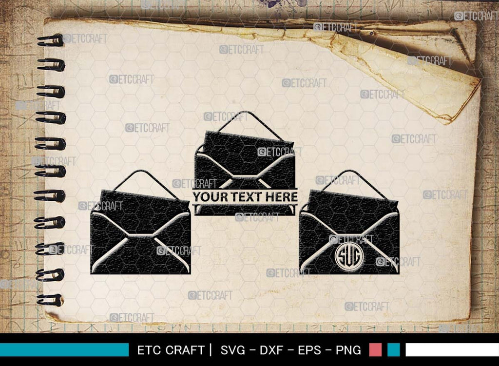 Envelope Monogram, Envelope Silhouette, Envelope SVG, Letter Svg ...