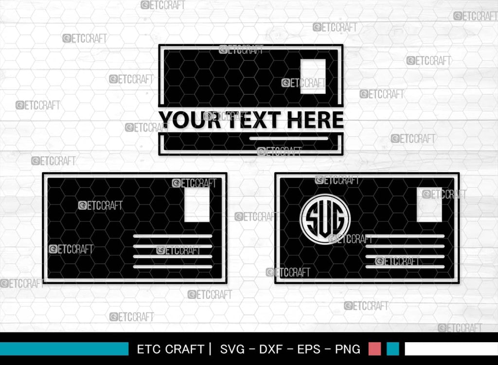 Envelope Monogram, Envelope Silhouette, Envelope SVG, Letter Svg ...