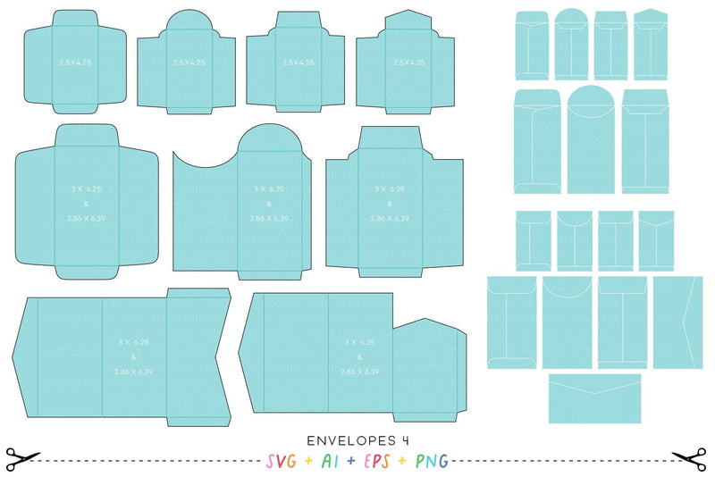Envelopes 4 - Money SVG - So Fontsy