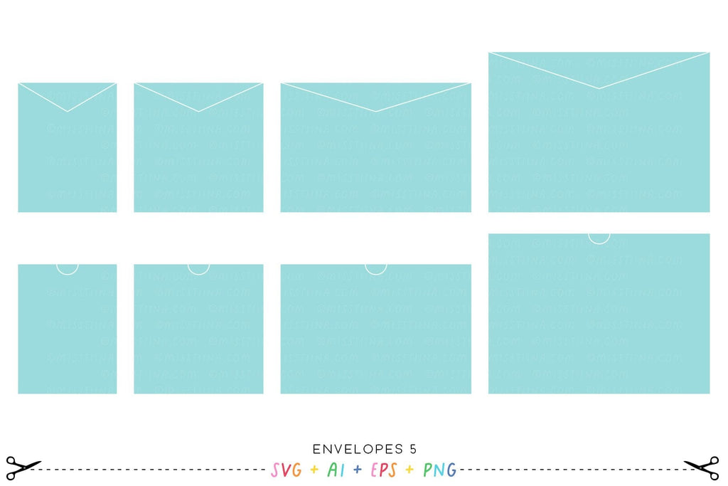 Envelopes 5 - Pockets & Sleeves SVG - So Fontsy