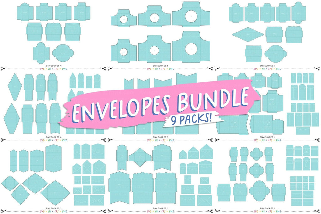 Envelopes Bundle SVG - So Fontsy