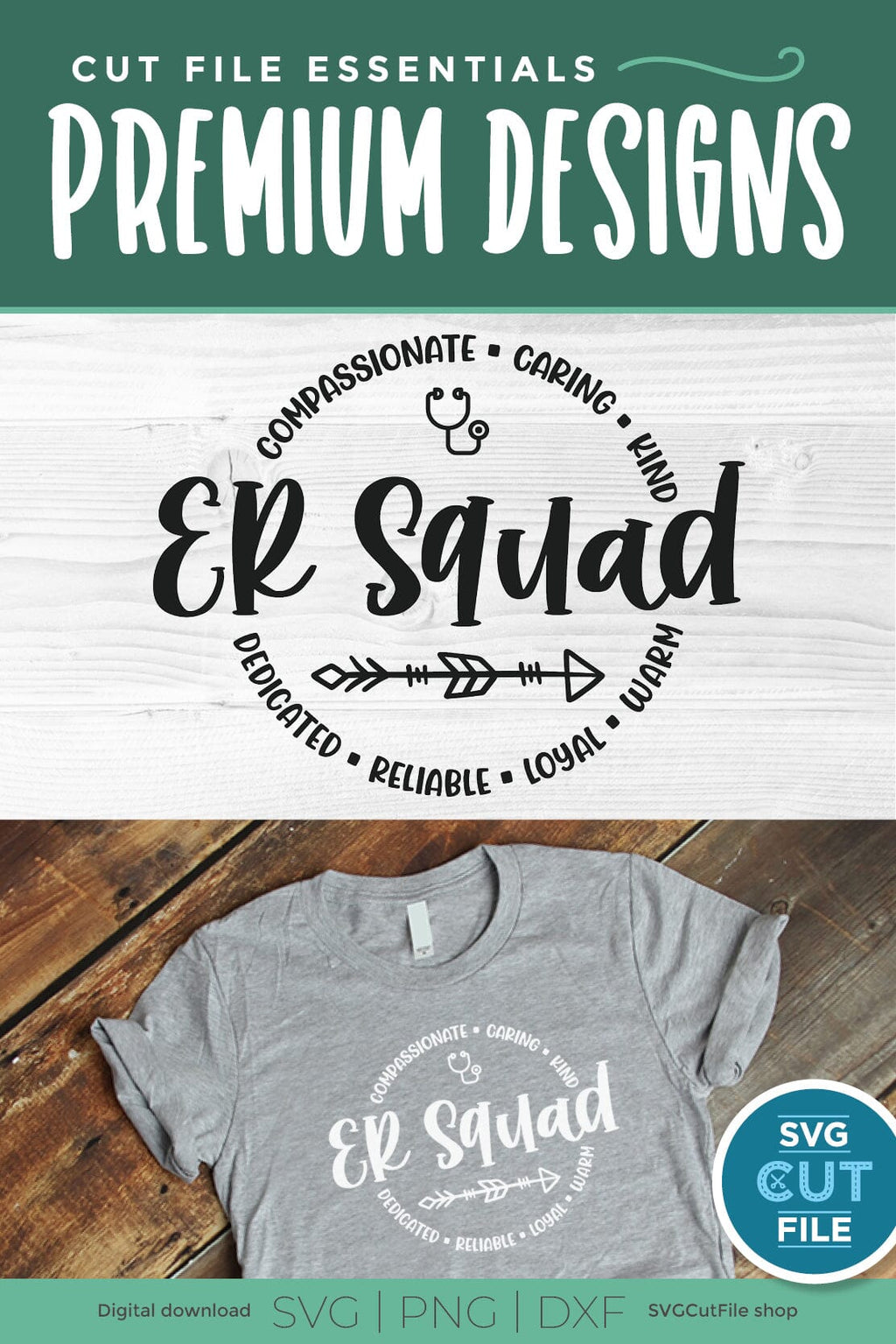ER Squad svg for Cricut or Silhouette cutting machines - So Fontsy