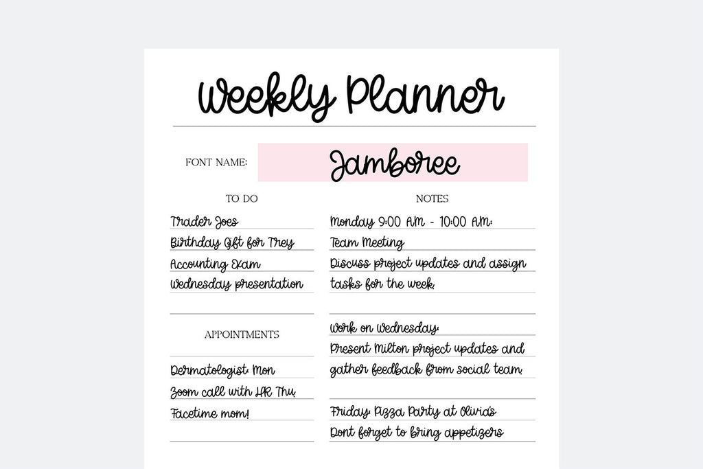 Essential Digital Planner Font Bundle V3 - So Fontsy