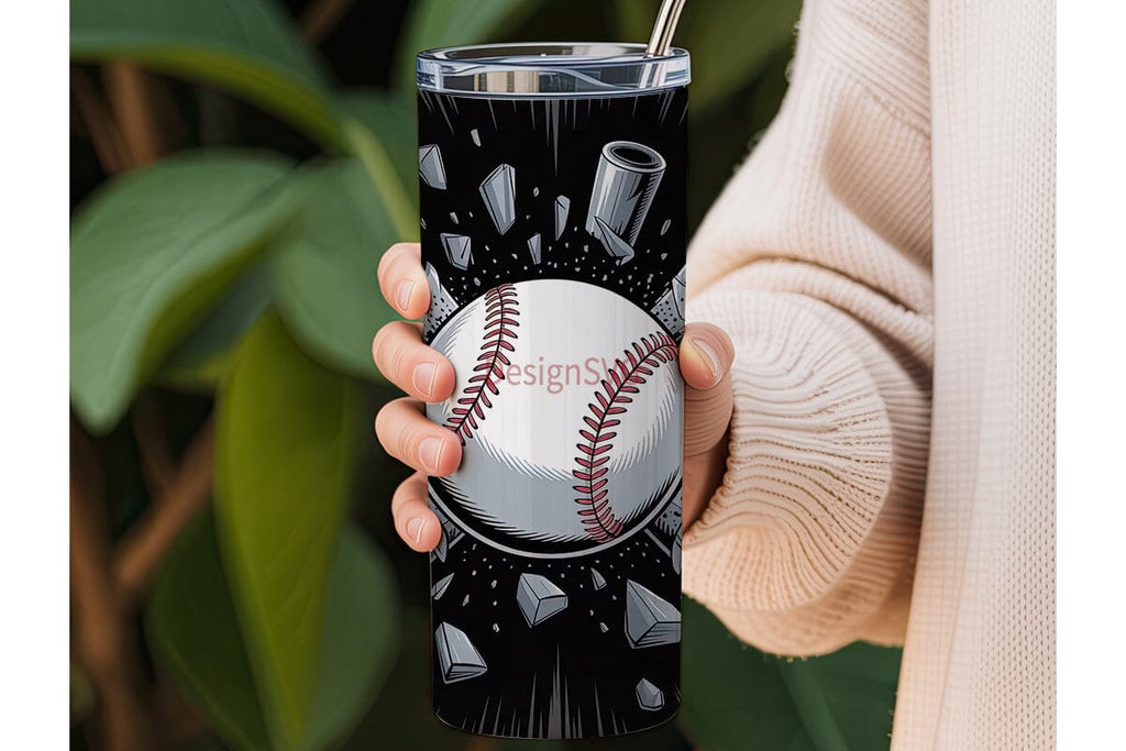 Exploding Baseball Bat 20oz Tumbler - So Fontsy