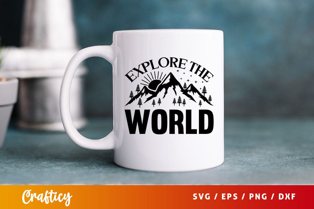 Explore the world SVG Design - So Fontsy
