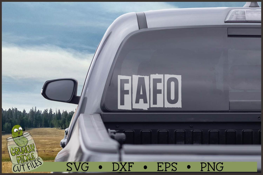 FAFO SVG File - So Fontsy