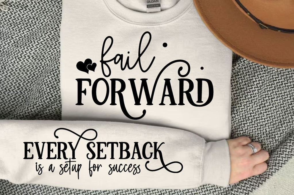 Fail Forward Sleeve SVG Design - So Fontsy